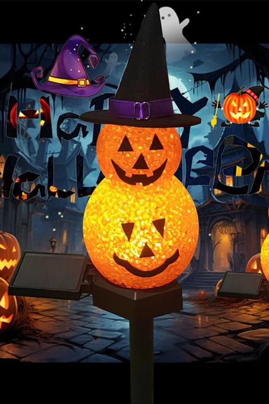 Solar-Powered Pumpkin Wizard Hat Stake Light – celebrate-nds.com